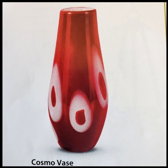 Home Interiors | Accents | Unique Hand Blown Red White Vase Home ...